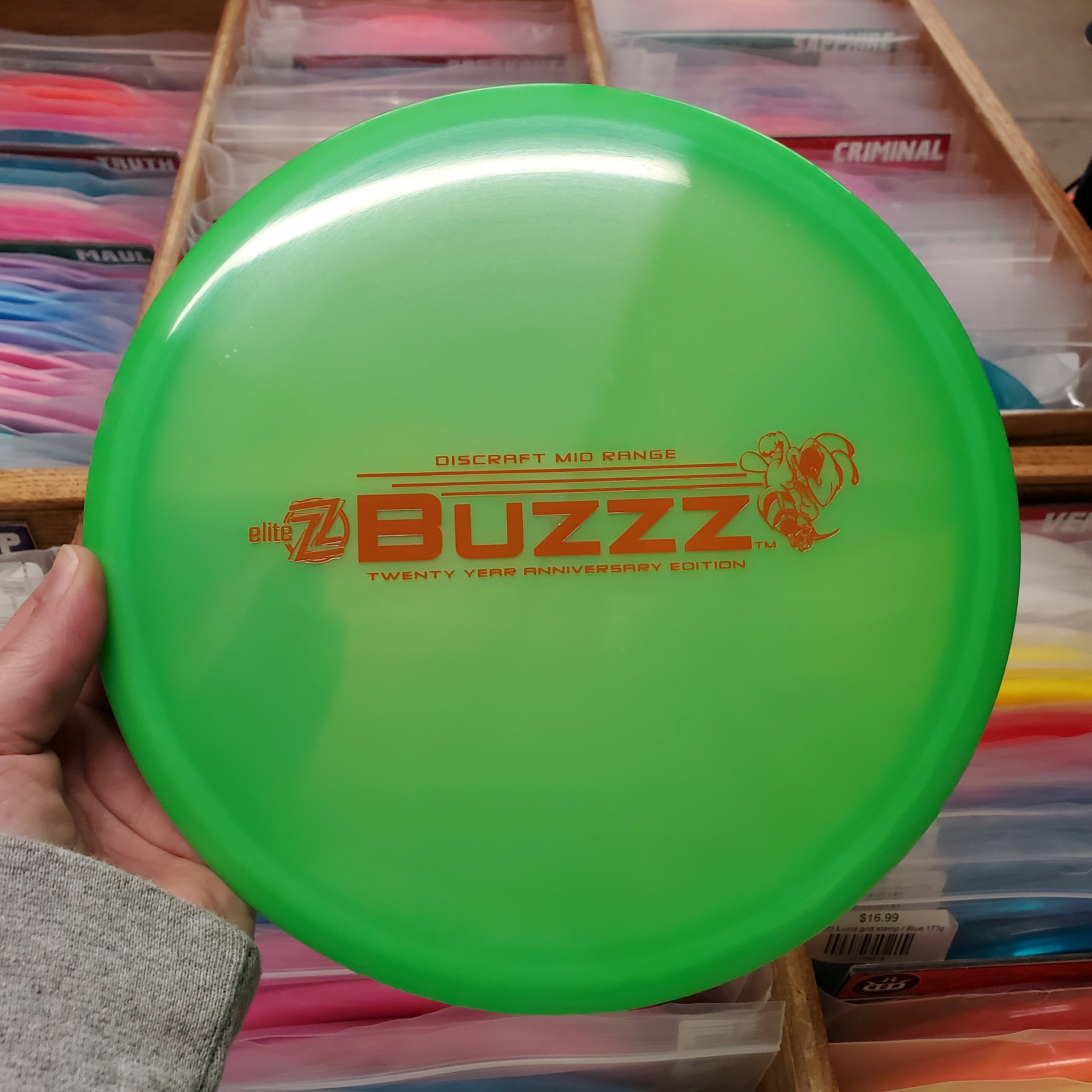 Discraft Buzzz Z Green 20 Year